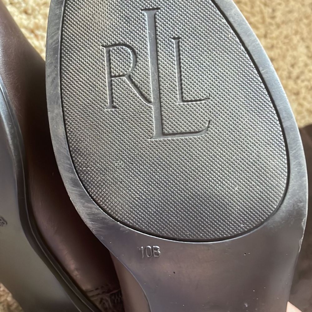 Lauren Ralph Lauren Mcleod Tall Suede Leather Riding … - Gem